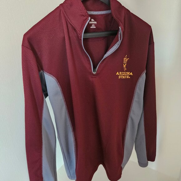 Jackets & Coats | Arizona State University Maroon Quarter Zip Jacket ...